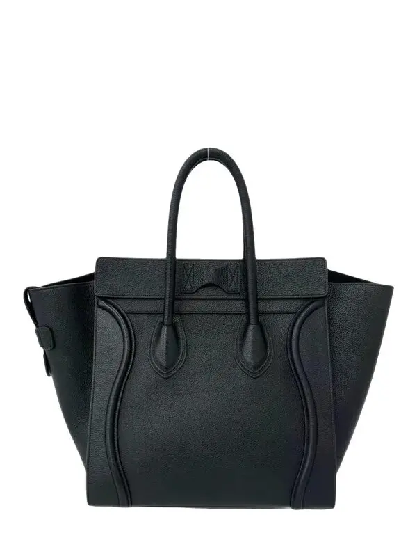 Celine Calfskin Luggage Tote Bag - Black