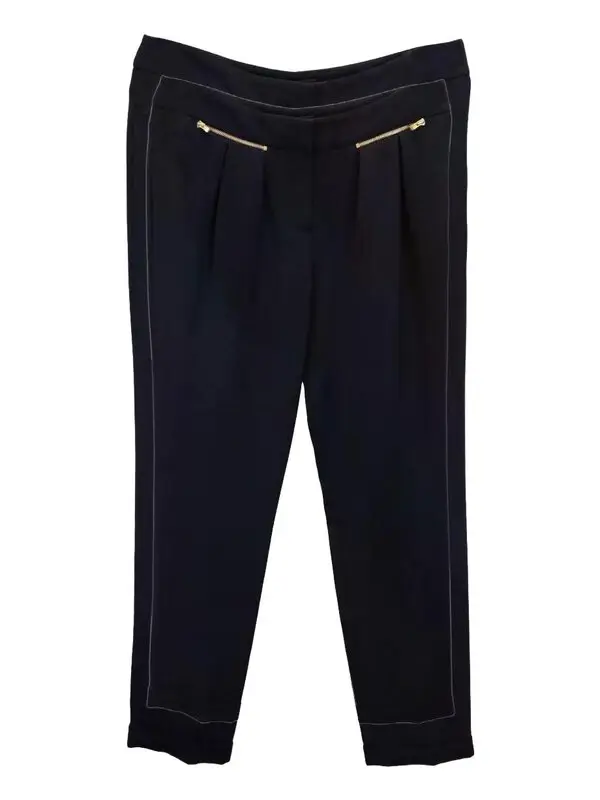 Maje Pleated Tapered Trousers - Black