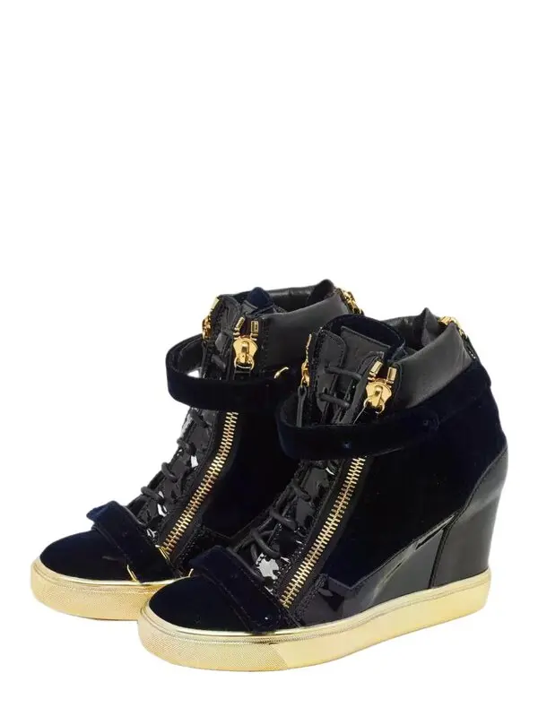 GIUSEPPE ZANOTTI Coby Wedge Sneakers - Blue