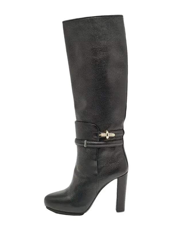 Balenciaga Turn-lock Knee-high Boots - Black
