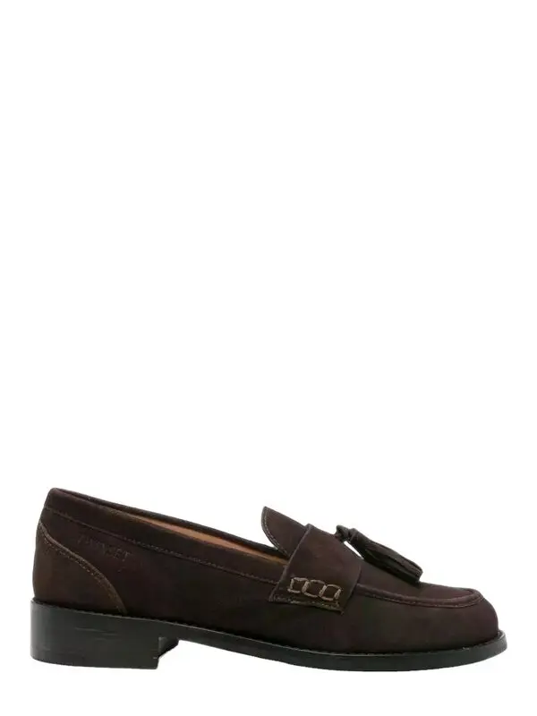 TWINSET Almond Toe Loafers - Brown