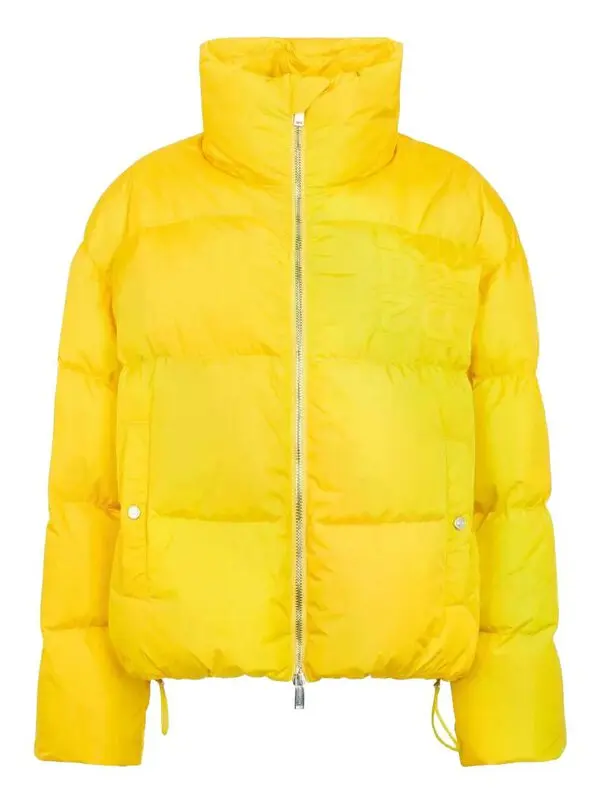 Dsquared2 Upside Down Puffer Jacket With High Neck - Yellow