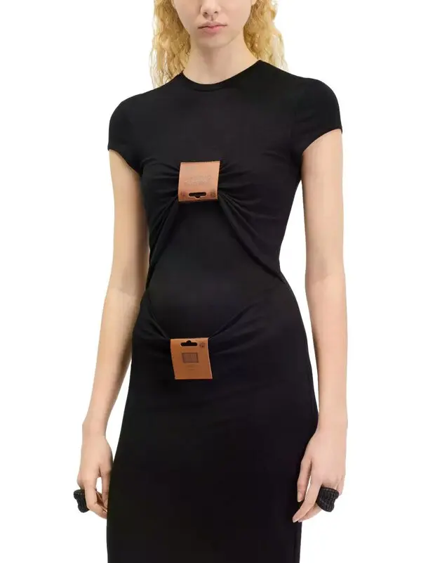 JEAN PAUL GAULTIER Draped Maxi Dress - Black