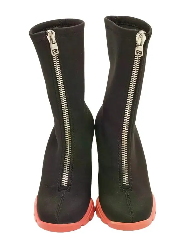 Alexander McQueen Zip-front Ankle Boots - Black