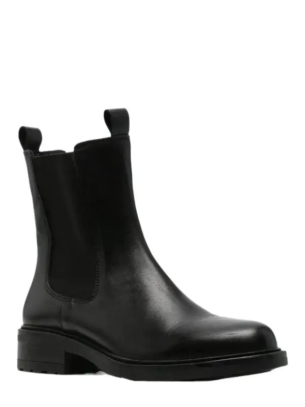 SERGIO MORETTI FIRENZE Elasticated-panel Pull-tab Ankle Boots - Black
