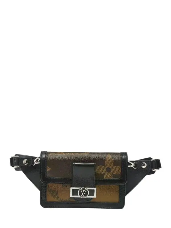 LOUIS VUITTON 2019 Dauphine Giant Monogram Mini Belt Bag - Black