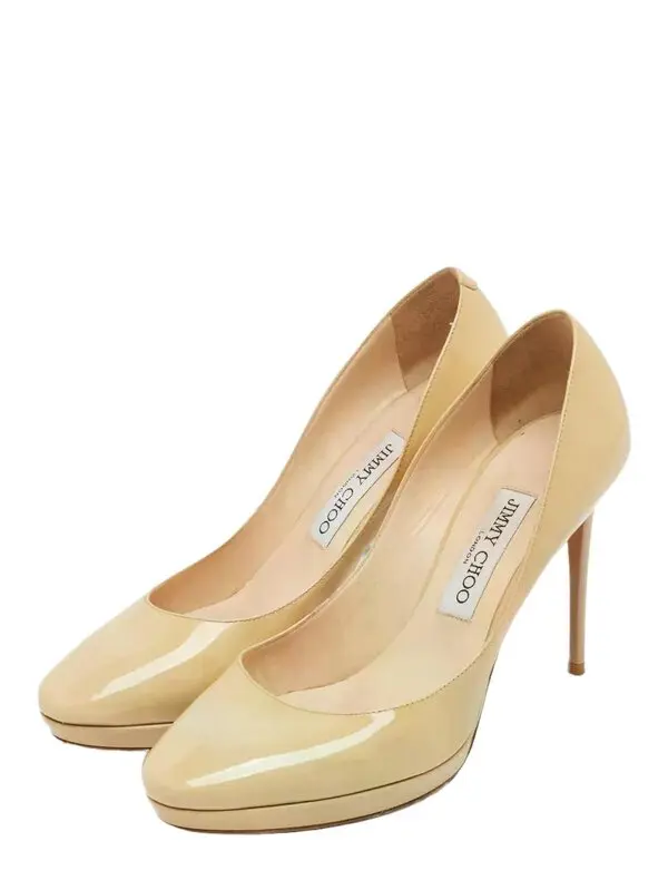 JIMMY CHOO Romy Patent Leather Pumps - Neutrals