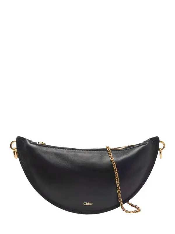 Chloé Mini Icons Half Moon Shoulder Bag - Black