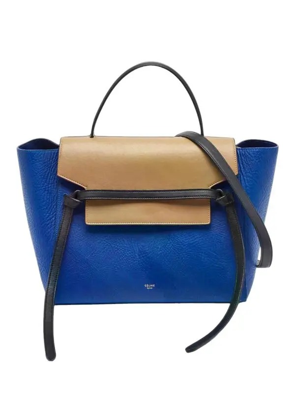 Celine Leather Mini Belt Bag - Blue