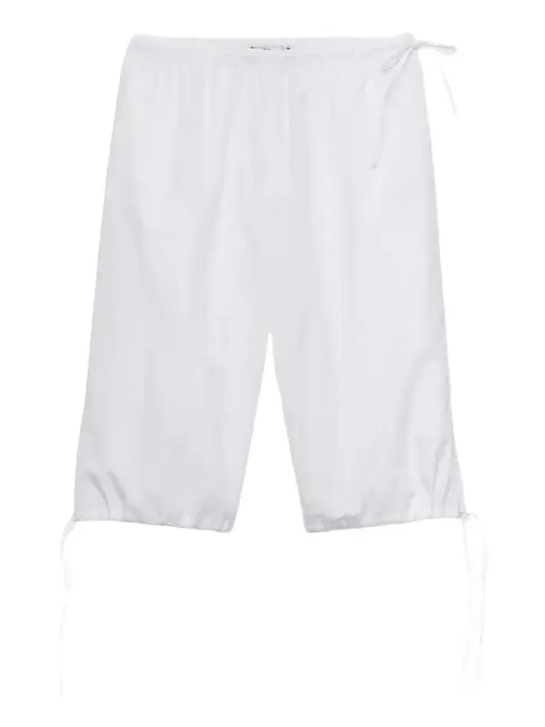Prada Poplin Bermuda Shorts - White