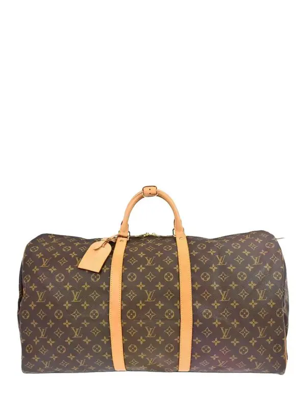 LOUIS VUITTON Monogram Travel Handbag - Brown