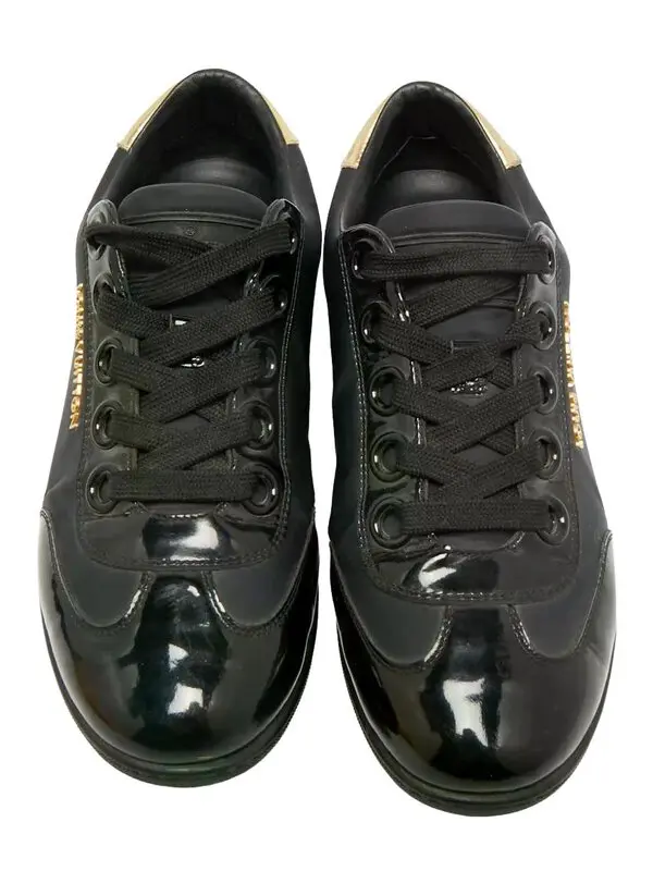 LOUIS VUITTON Pulse Patent Leather Sneakers - Black