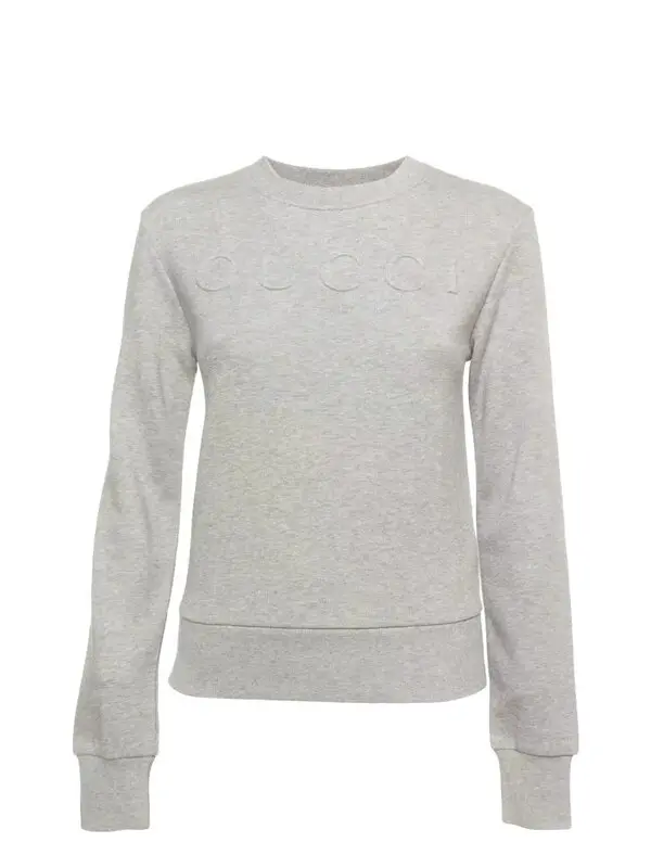 Gucci Embossed Logo Sweatshirt - Grey