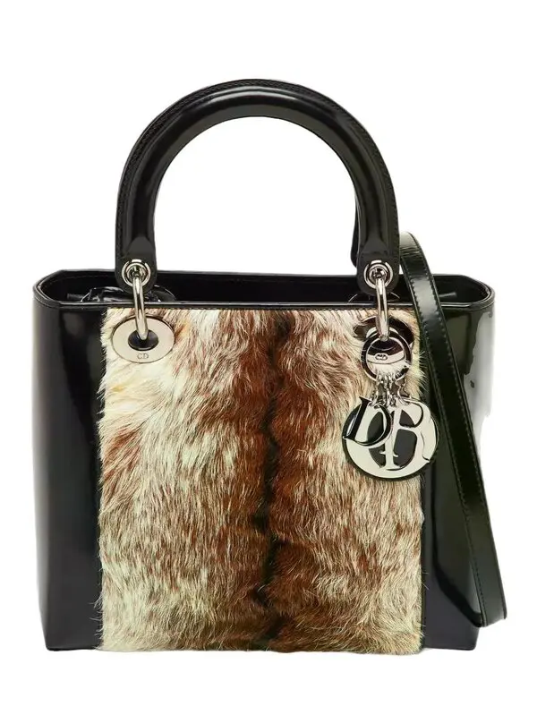 Dior Lady Two-way Handbag - Black