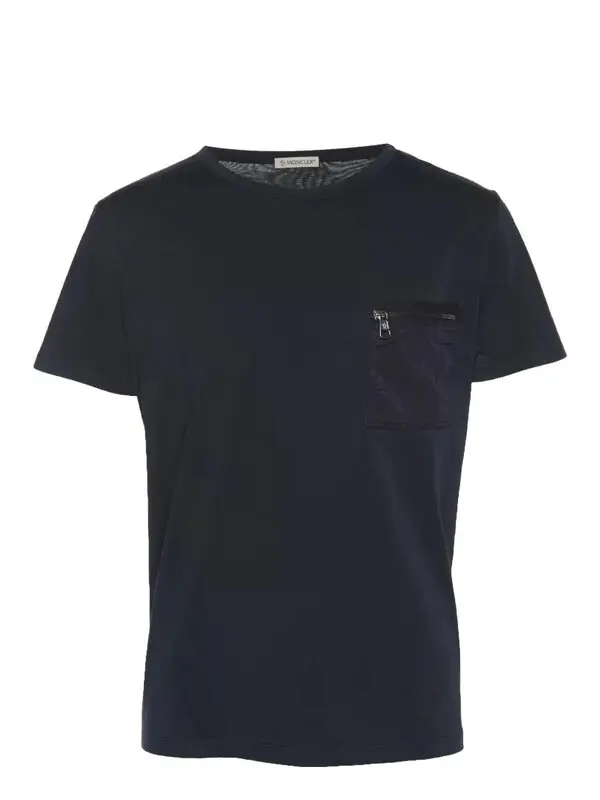 Moncler Zip-pocket T-shirt - Blue