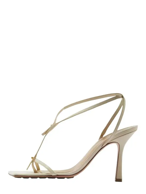 Bottega Veneta Stretch T-strap Sandals - Neutrals