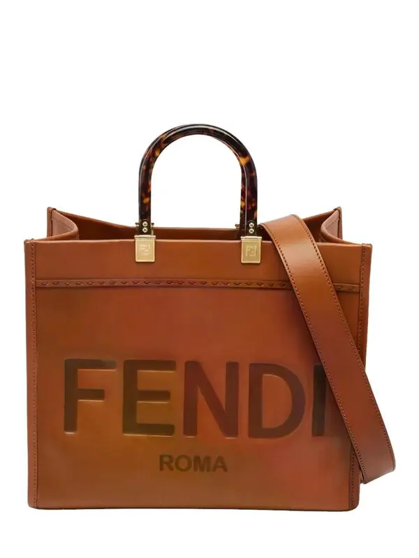 Fendi Medium Sunshine Tote Bag - Brown