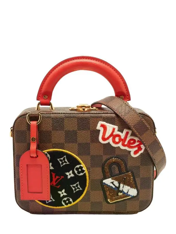 LOUIS VUITTON Damier Ebene 2018 Stories Box Two-way Handbag - Brown