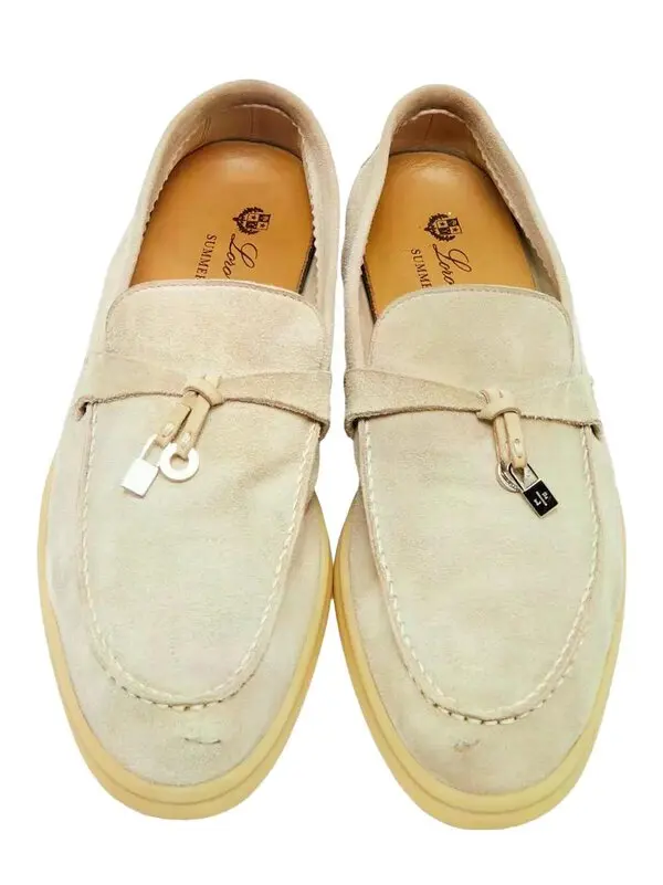 Loro Piana Summer Charms Walk Loafers - Neutrals
