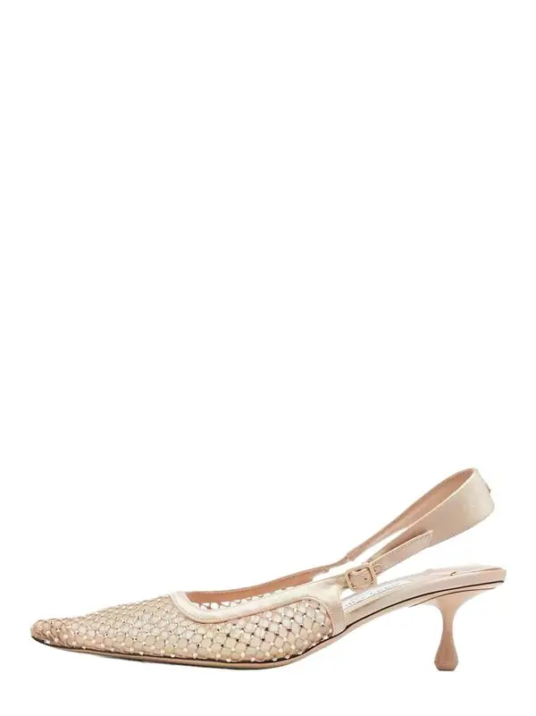 JIMMY CHOO Embellished Slingback Pumps - Pink