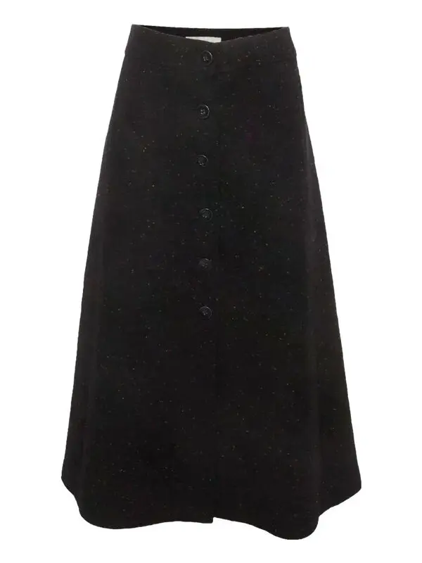 Chloé Button-up Flared Midi Skirt - Blue