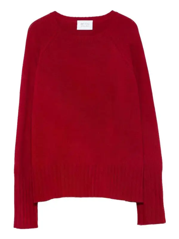 BEYOU Long Sleeve Sweater - Red