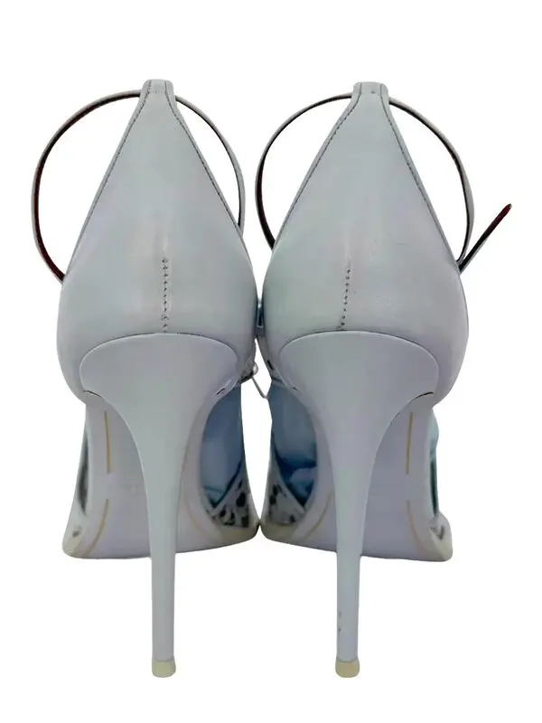 Givenchy Lace-patterned Lace-up Stiletto Sandals - White