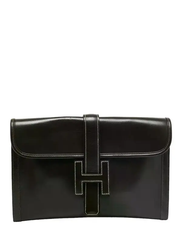 Hermès 1985 29 Jige Elan Clutch Bag - Brown