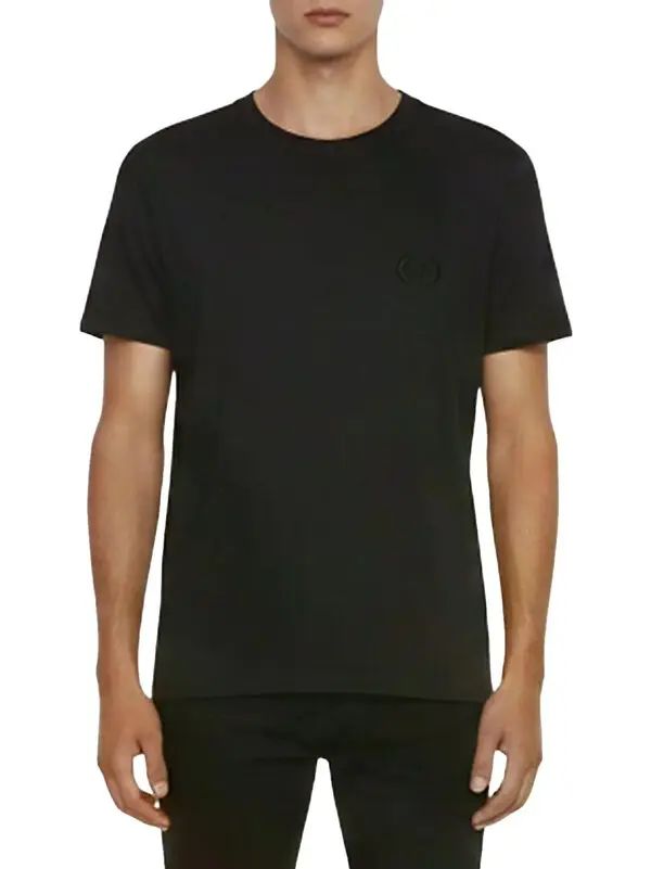 Dior Cd Icon Embroidered T-shirt - Black