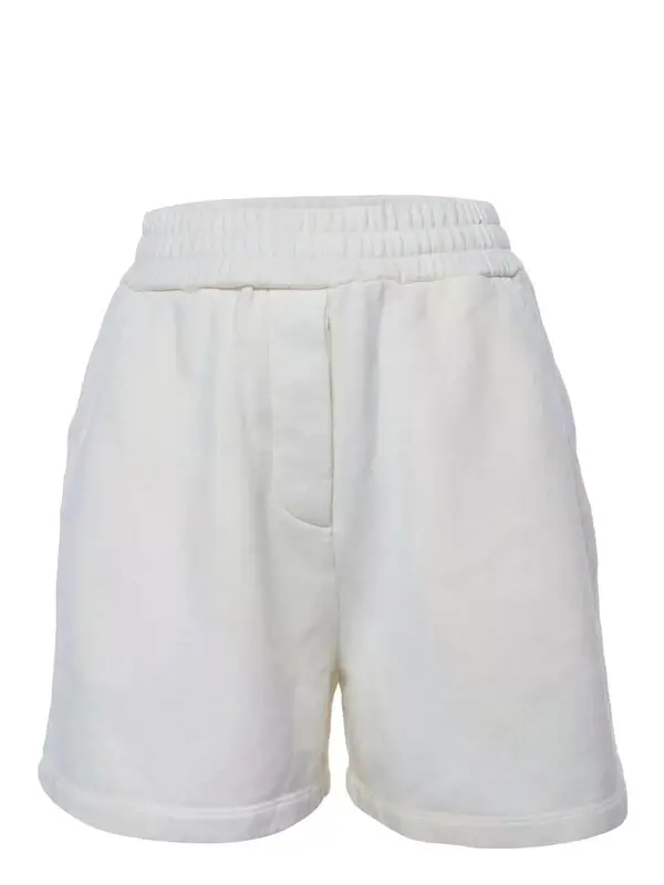 Prada Logo Detail Jersey Shorts - White