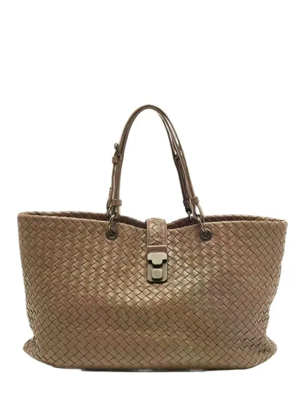 Bottega Veneta Capri Intrecciato Shoulder Bag - Brown
