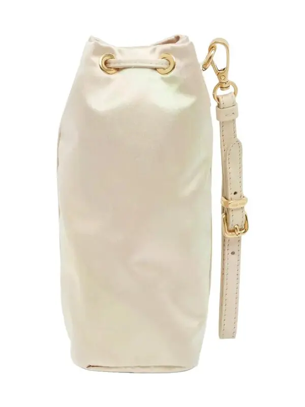 Miu Miu Satin Drawstring Pouch - Neutrals