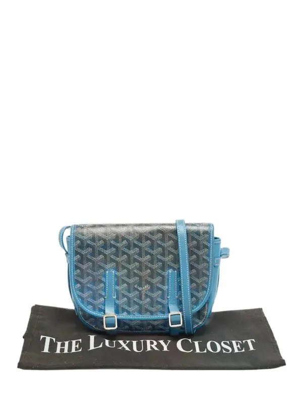 Goyard Belvedere Pm Goyardine Shoulder Bag - Blue