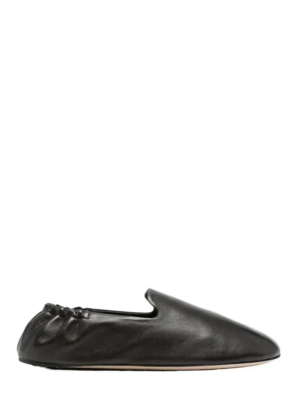 THE ROW Casa Elasticated-heel Slippers - Brown