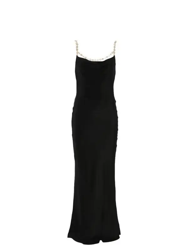 Cult Gaia Macelyn Chain-strap Cowl-neck Maxi Dress - Black