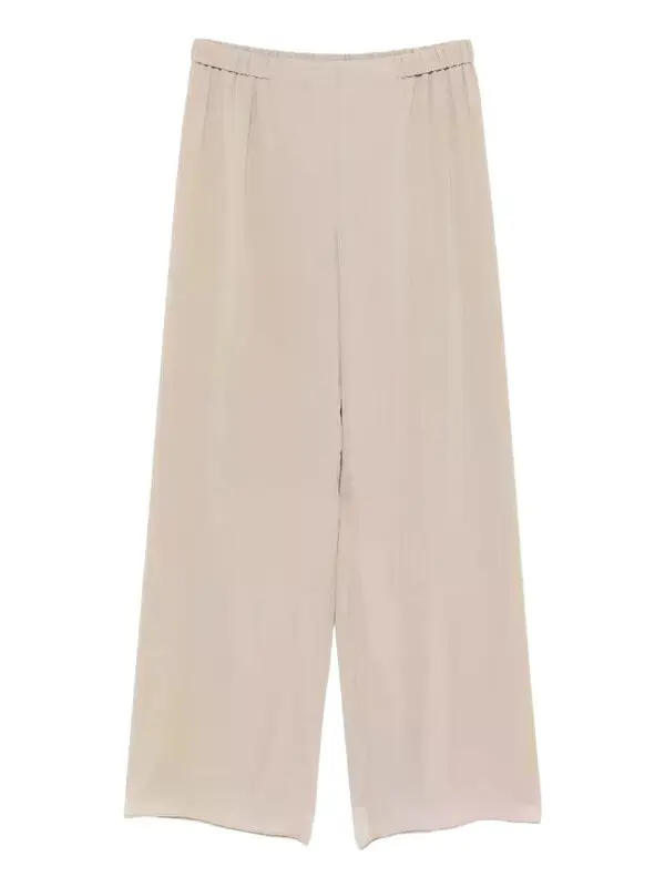 Marina Rinaldi Elasticated-waistband Palazzo Pants - Neutrals
