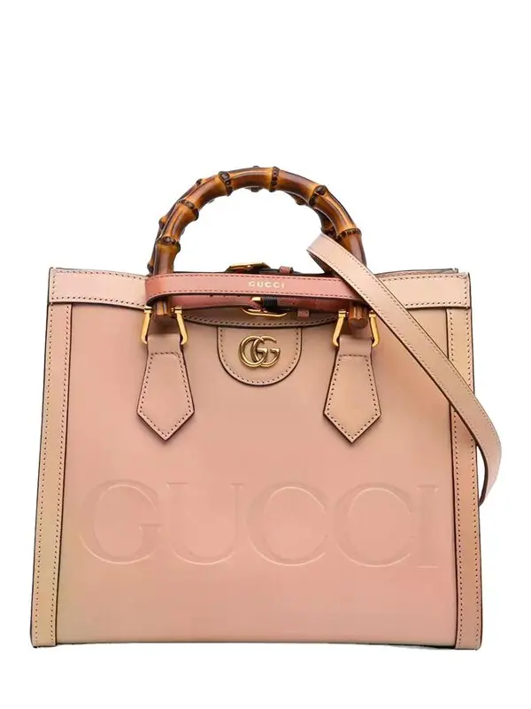 Gucci Bamboo Diana Satchel - Neutrals