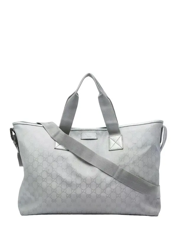 Gucci Gg Canvas Satchel - Grey