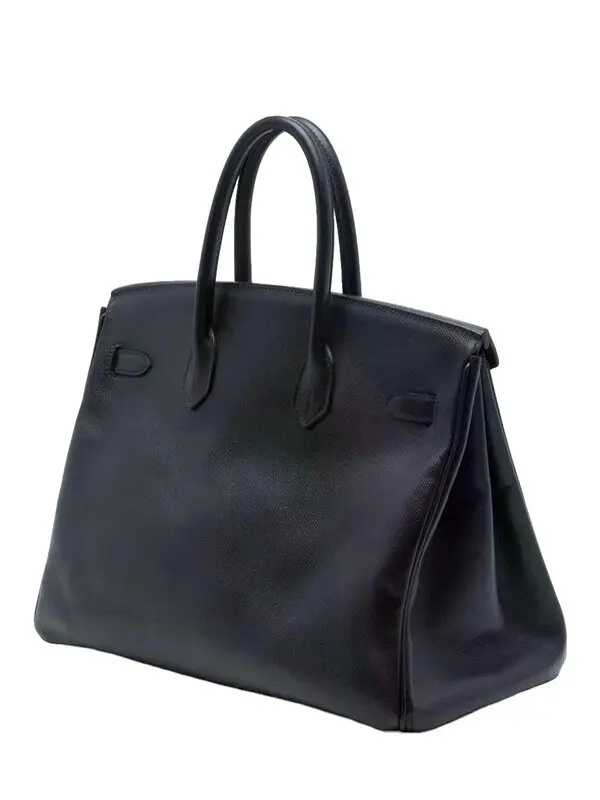 Hermès 35 Togo Birkin Retourne Handbag - Black