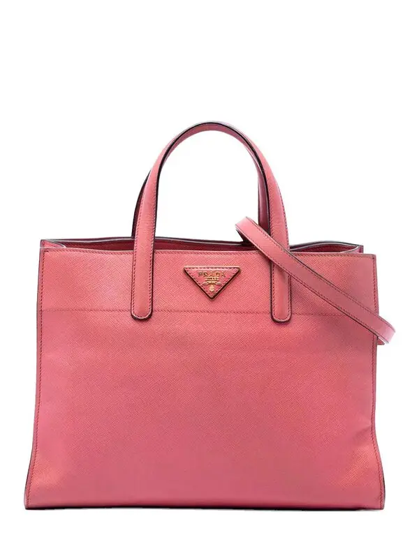 Prada Saffiano Leather Tote - Pink