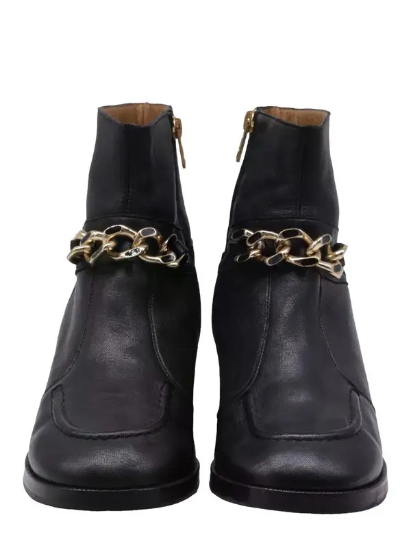 See By Chloé Mahe Chain-embellished Ankle Boots - Black