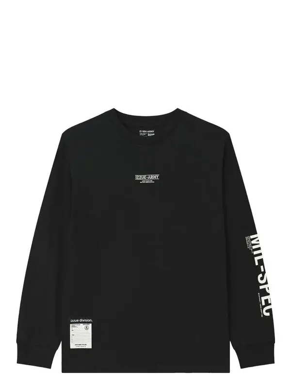 Izzue Logo-print Long-sleeve T-shirt - Black