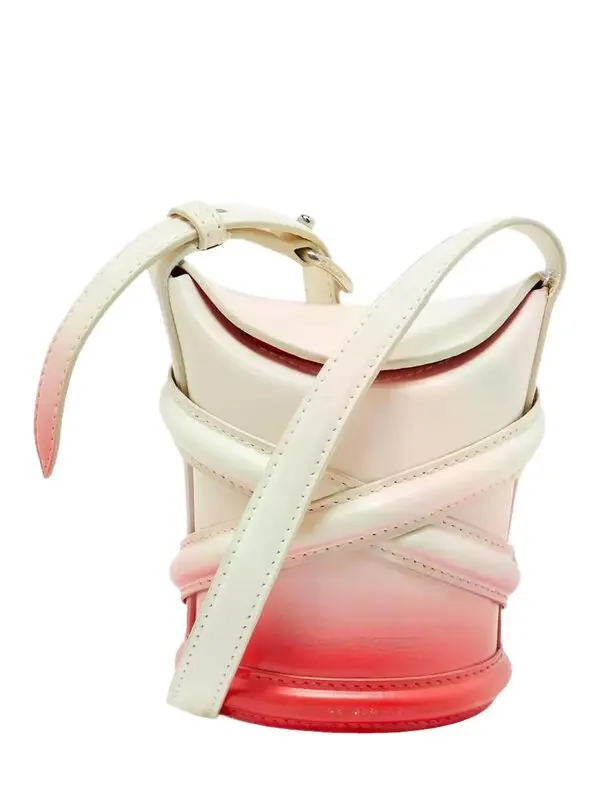 Alexander McQueen Small The Curve Ombré Bucket Bag - Red