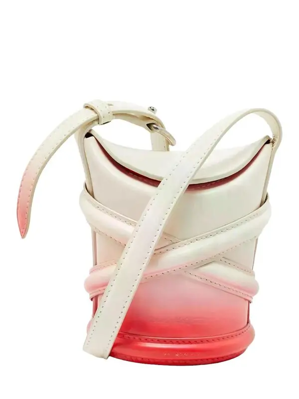 Alexander McQueen Small The Curve Ombré Bucket Bag - Red