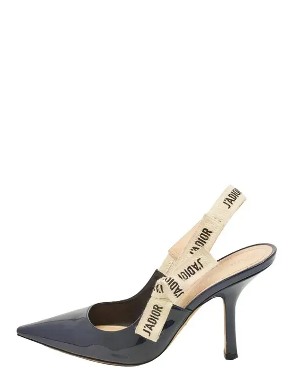 Dior J'adior Patent Leather Slingback Pumps - Blue