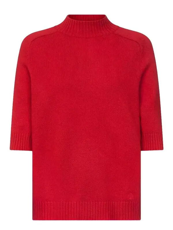 Loulou De Saison Ruth Short-sleeve Sweater - Red