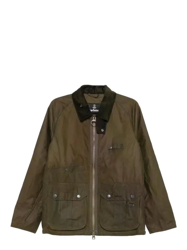 Barbour Corduroy Collar Zip-fastening Jacket - Brown