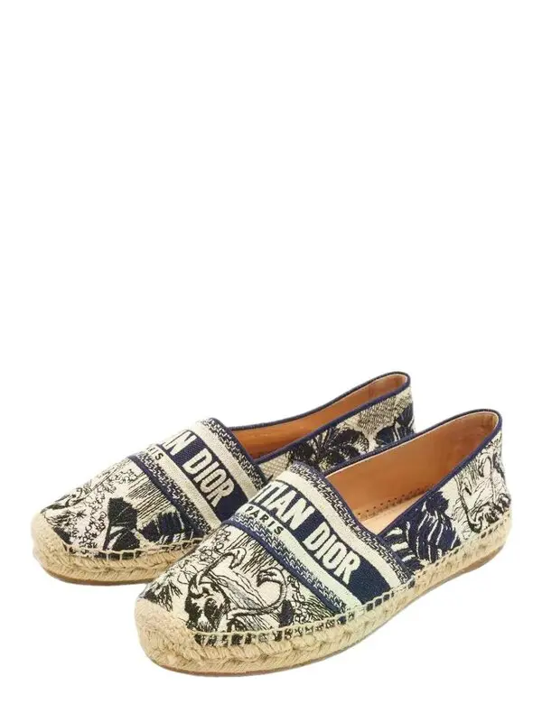 Dior Granville Toile De Jouy Espadrilles - Blue