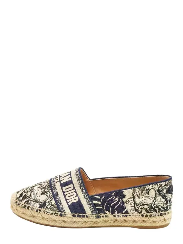 Dior Granville Toile De Jouy Espadrilles - Blue
