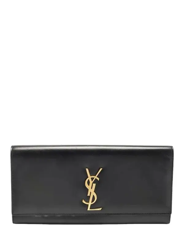 Saint Laurent Kate Monogram Clutch Bag - Black